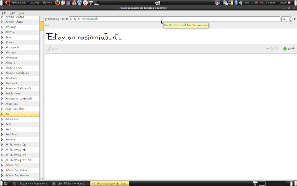 Tipografías para Ubuntu - Nosinmiubuntu | Ubuntu en concreto, GNU/Linux en general